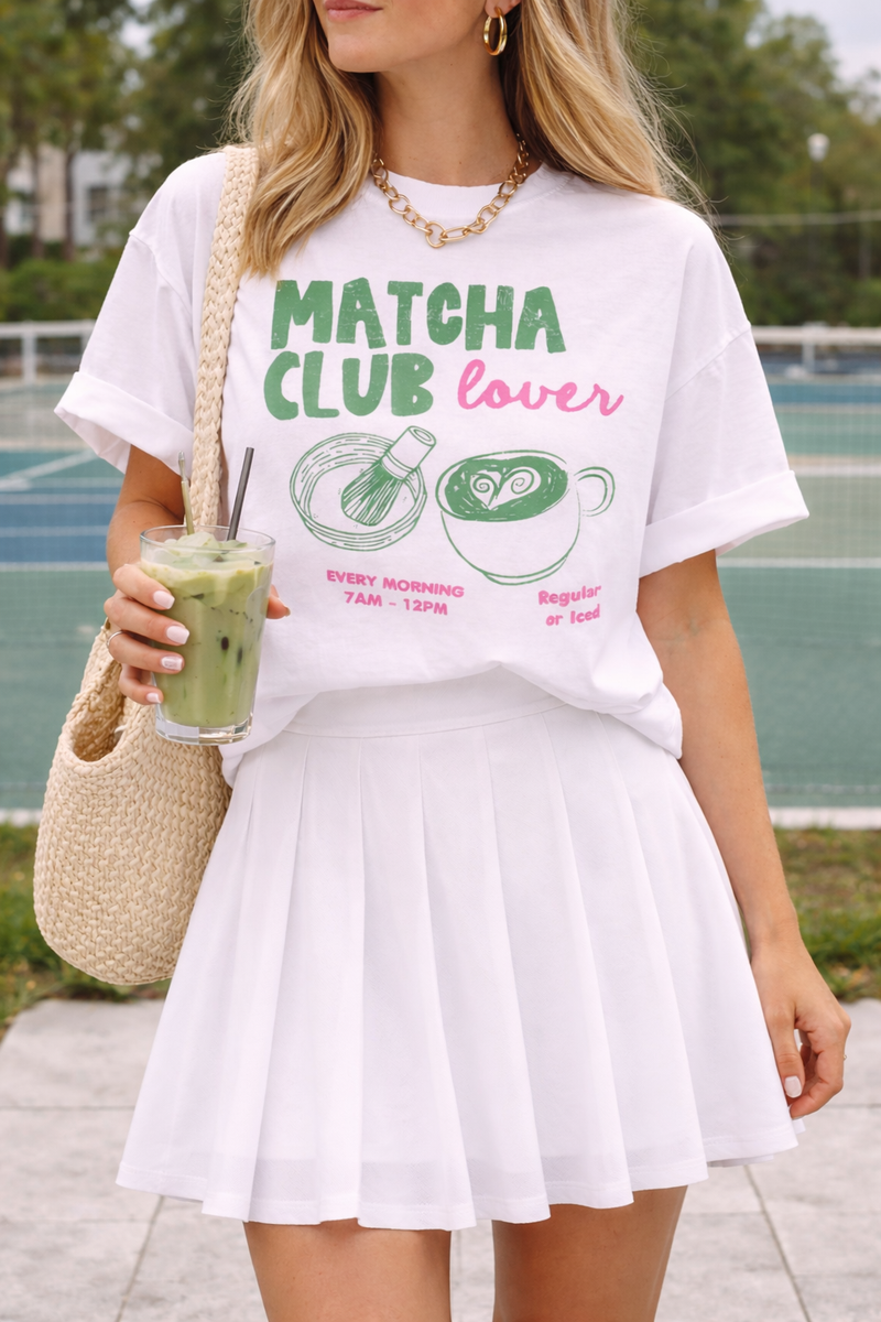 Matcha Club Oversized Tee